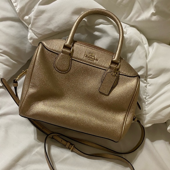 Bags | Coach Rose Gold Crossbody | Poshmark